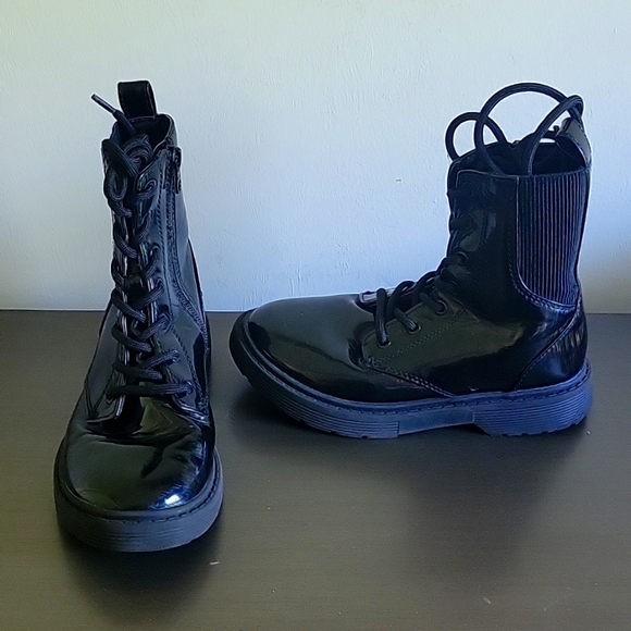 art class | Shoes | Art Class Boots Black Iridescent Tie Up Zip Up ...